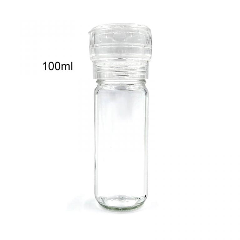 100ml Spice Jar With Plastic Grinder - SGSBOTTLE